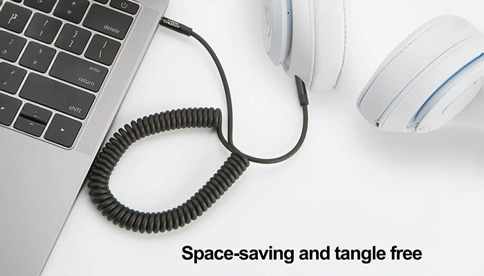 The best accessory for console and PC gaming -3.5mm Coiled Aux Cable ...