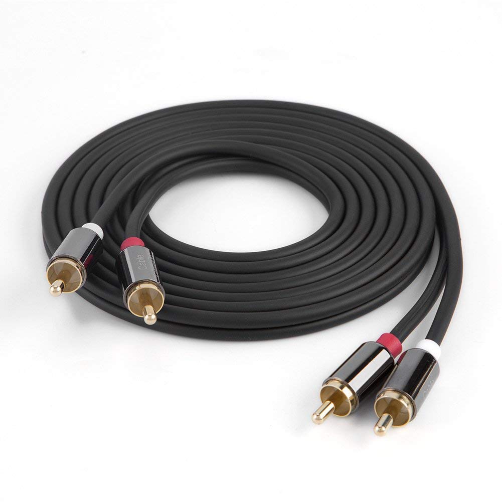 2 RCA Plug Male to Male Stereo Audio Cable | CableCreation