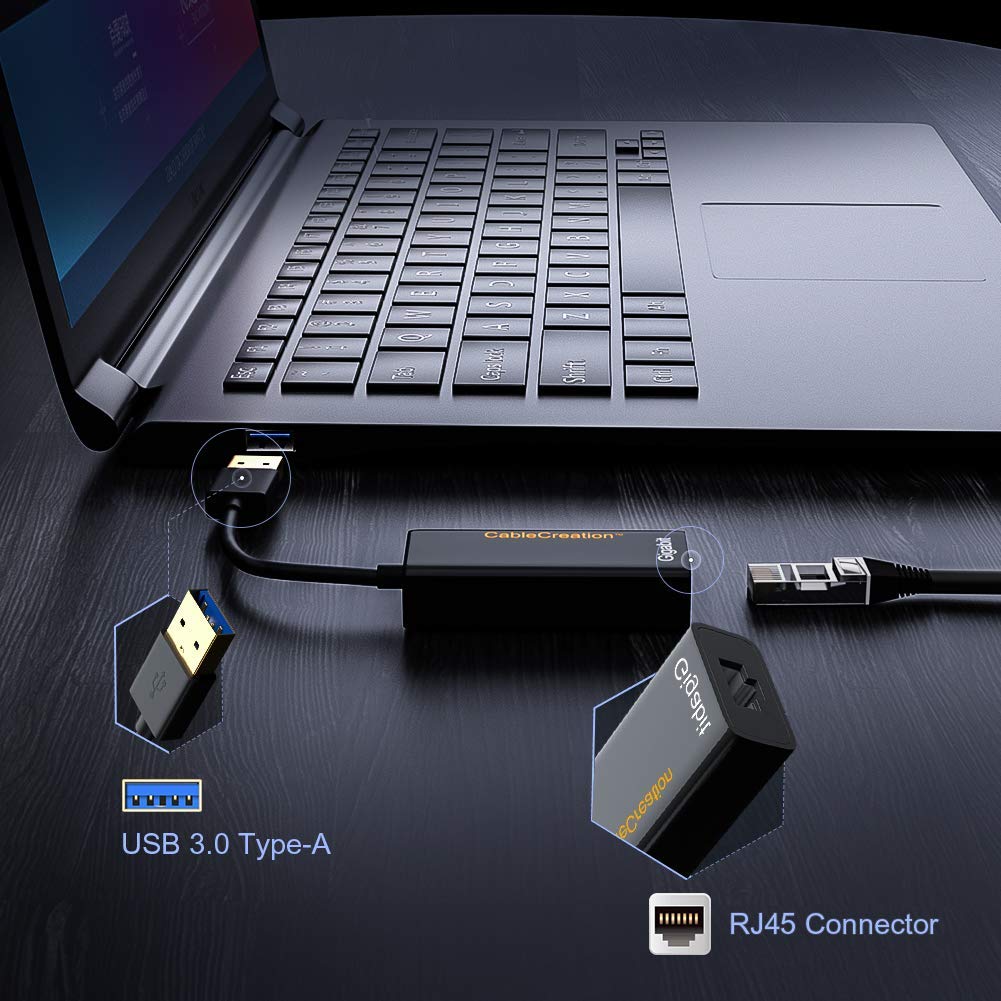 2-Pack USB 3.0 to Ethernet Adapter | CableCreation