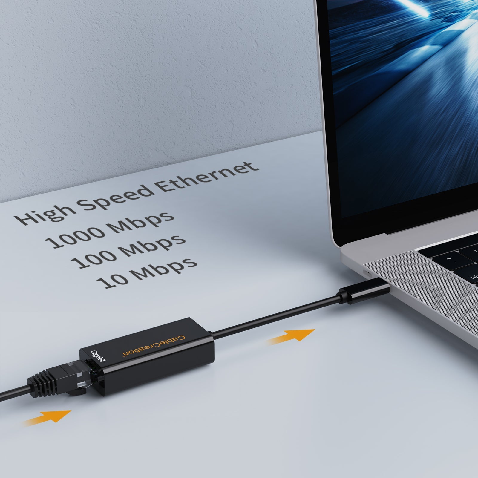 USB C to Ethernet Adapter 1000Mbps | CableCreation