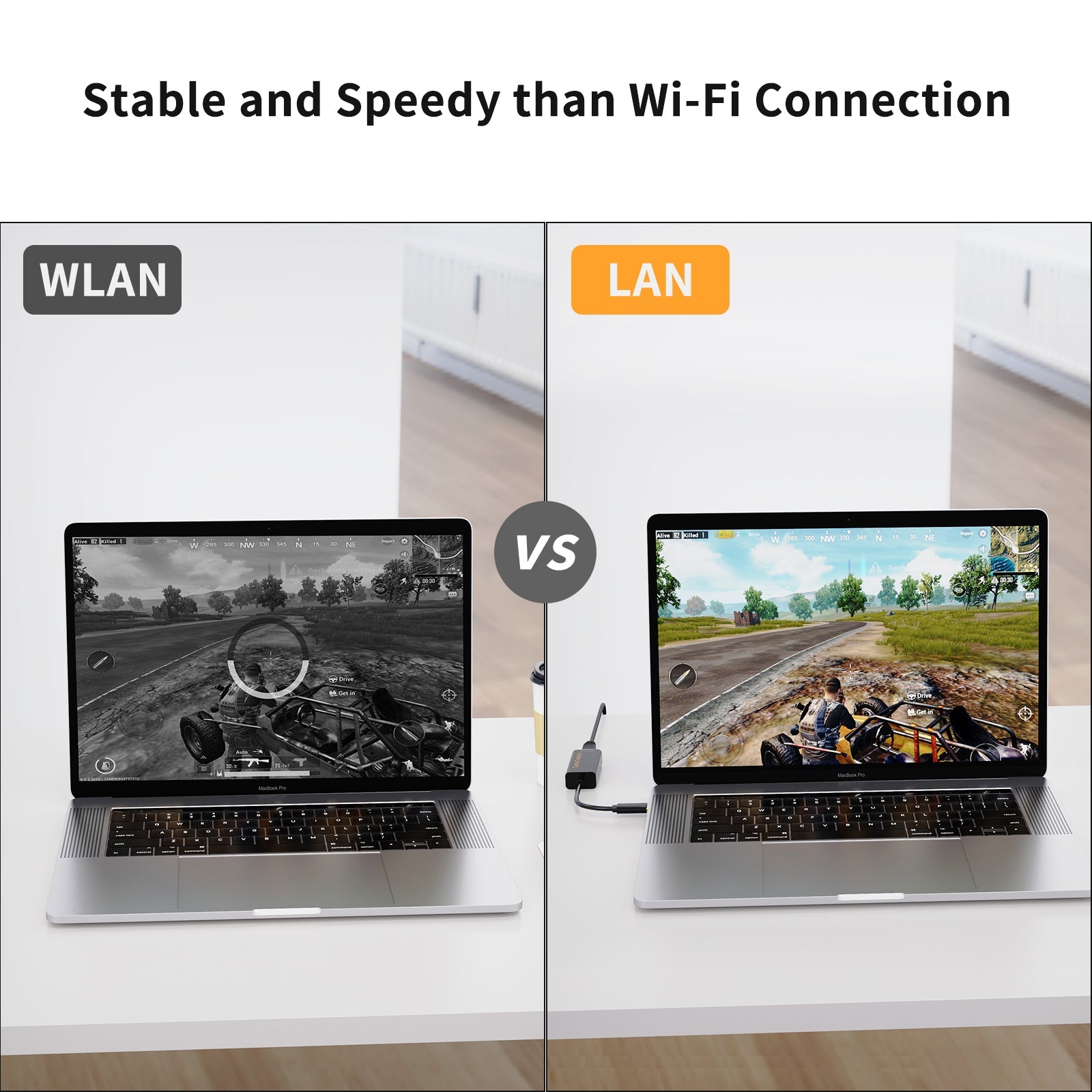 USB C to Ethernet Adapter 1000Mbps | CableCreation